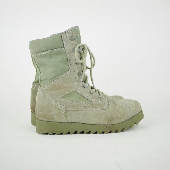 Altama | Shoes | Altama Combat Boots Mens 5 Green Suede Leather Nylon ...